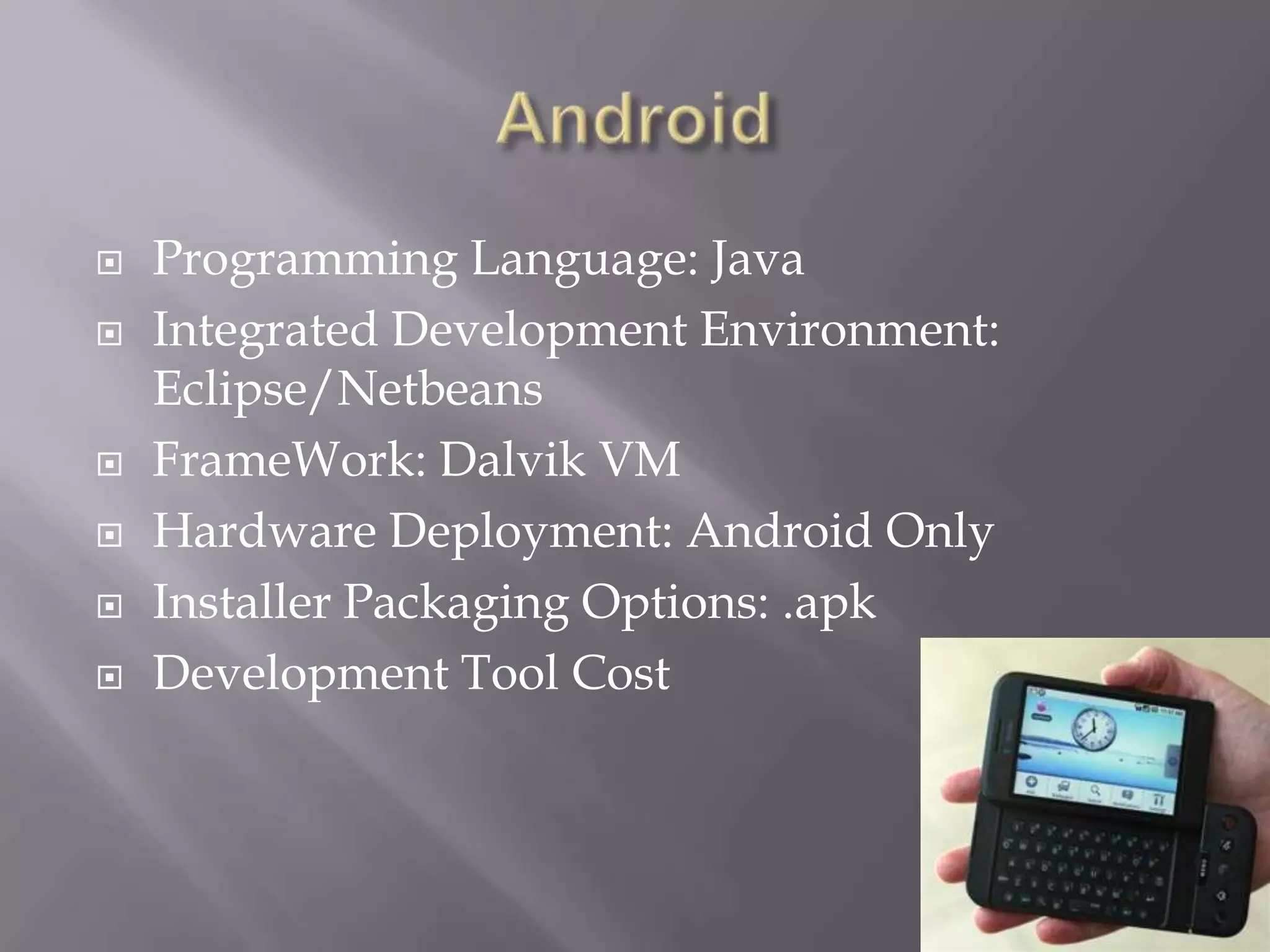 Introduction To Mobile Application Development | PPTX