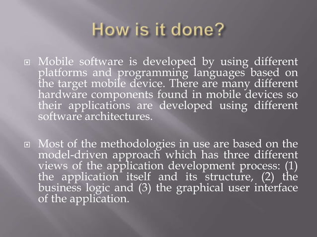Introduction To Mobile Application Development | PPTX