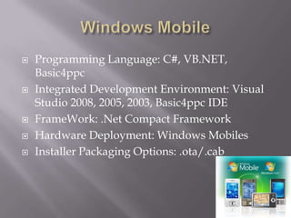 Introduction To Mobile Application Development | PPTX