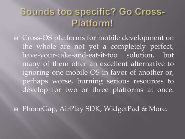 Introduction To Mobile Application Development | PPTX