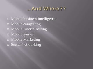 Introduction To Mobile Application Development | PPTX