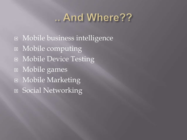 Introduction To Mobile Application Development | PPTX