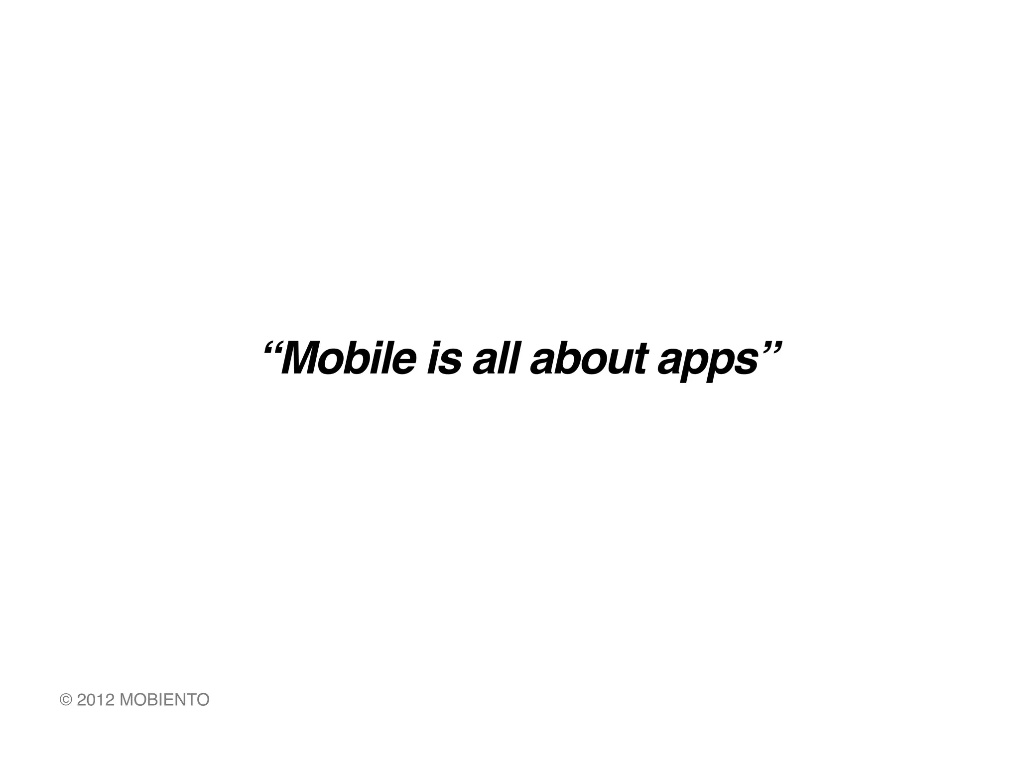 Mobile Web vs Apps | PPT
