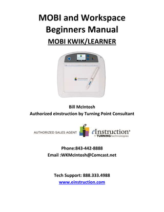 Mobi kwik,learner workspace guide | DOCX