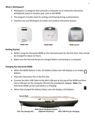 Mobi kwik,learner workspace guide | PDF