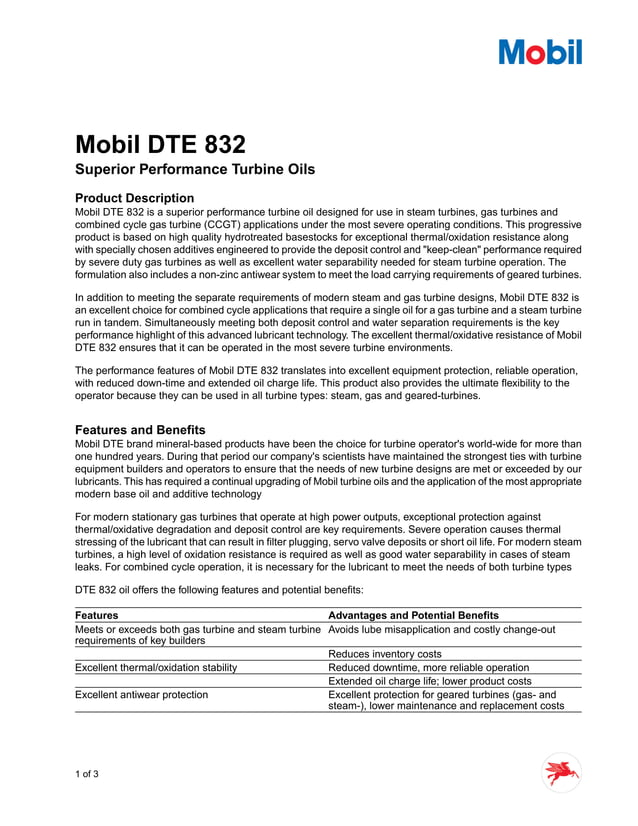 Mobil dte832 | PDF | Business | Business and Finance
