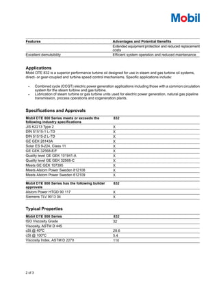 Mobil dte832 | PDF | Business | Business and Finance