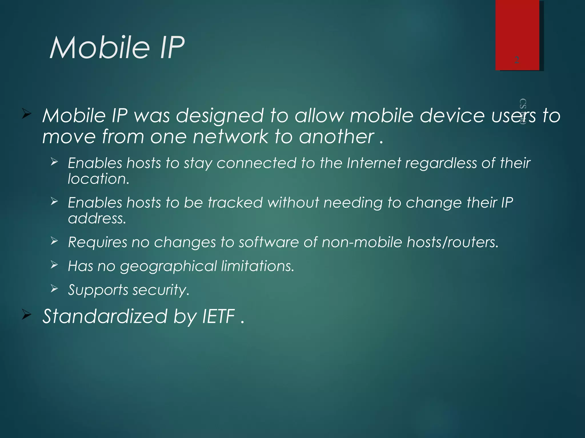 Mobile IP | PPT