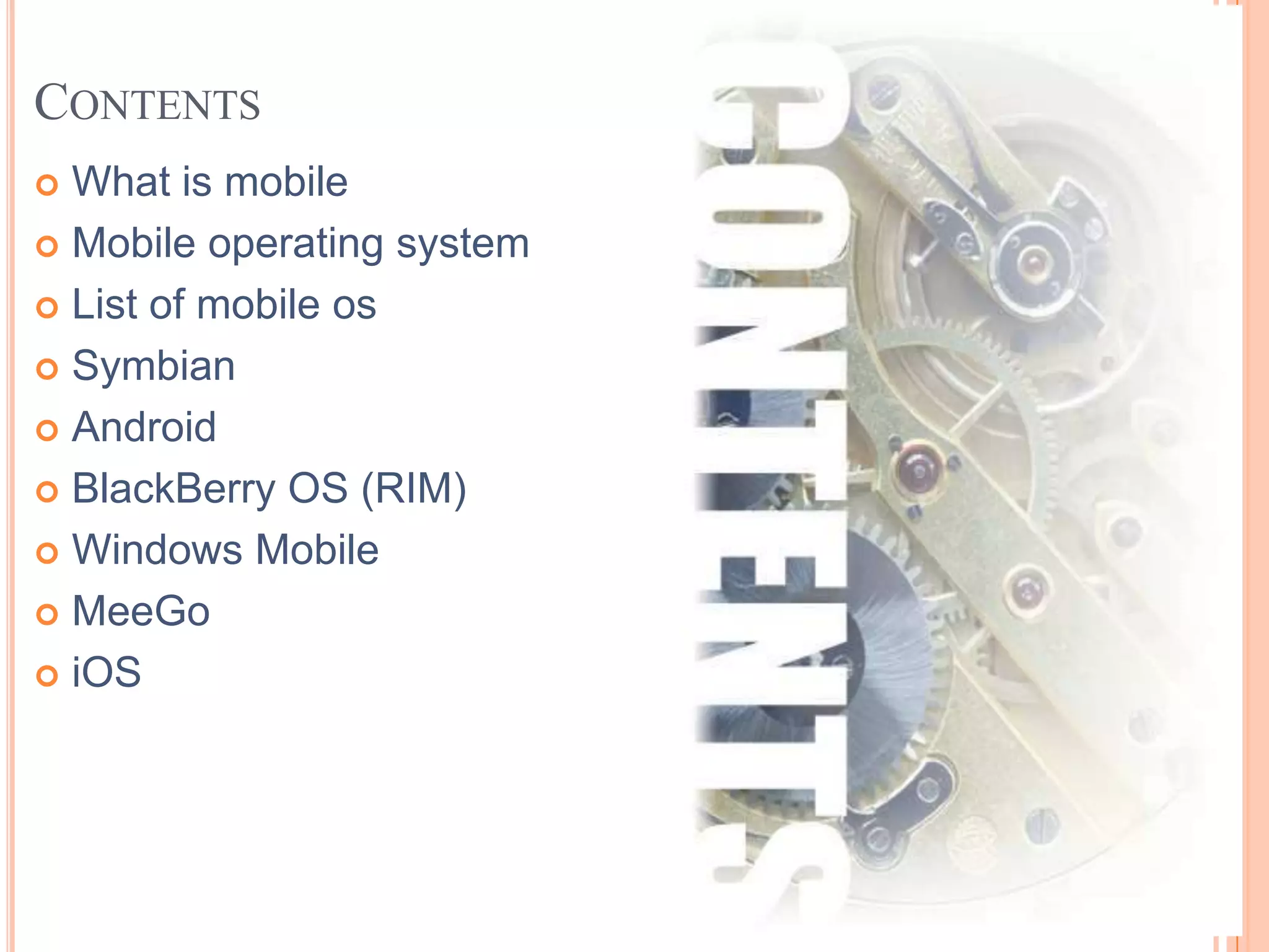 Mobile ppt | PPTX