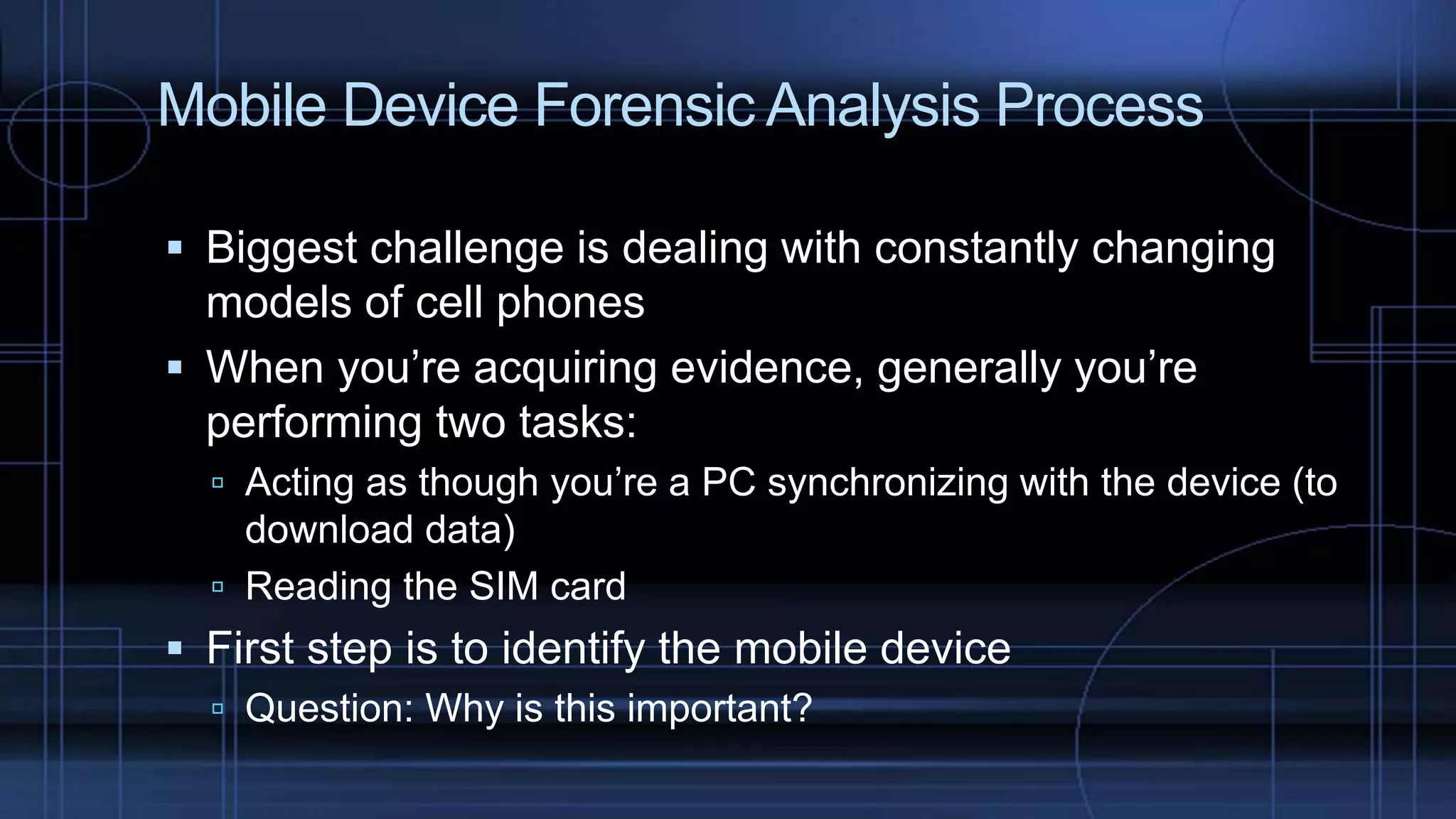 Mobile Forensics | PPTX