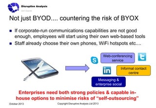 Mobile UCaaS Unified Comms as a Service - Disruptive Analysis Oct 2013 ...