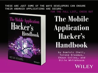 16 Ways to Create a Secure Android Application | PDF