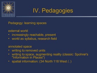 Mobile and wireless computing and pedagogy, April 2007 | PPT