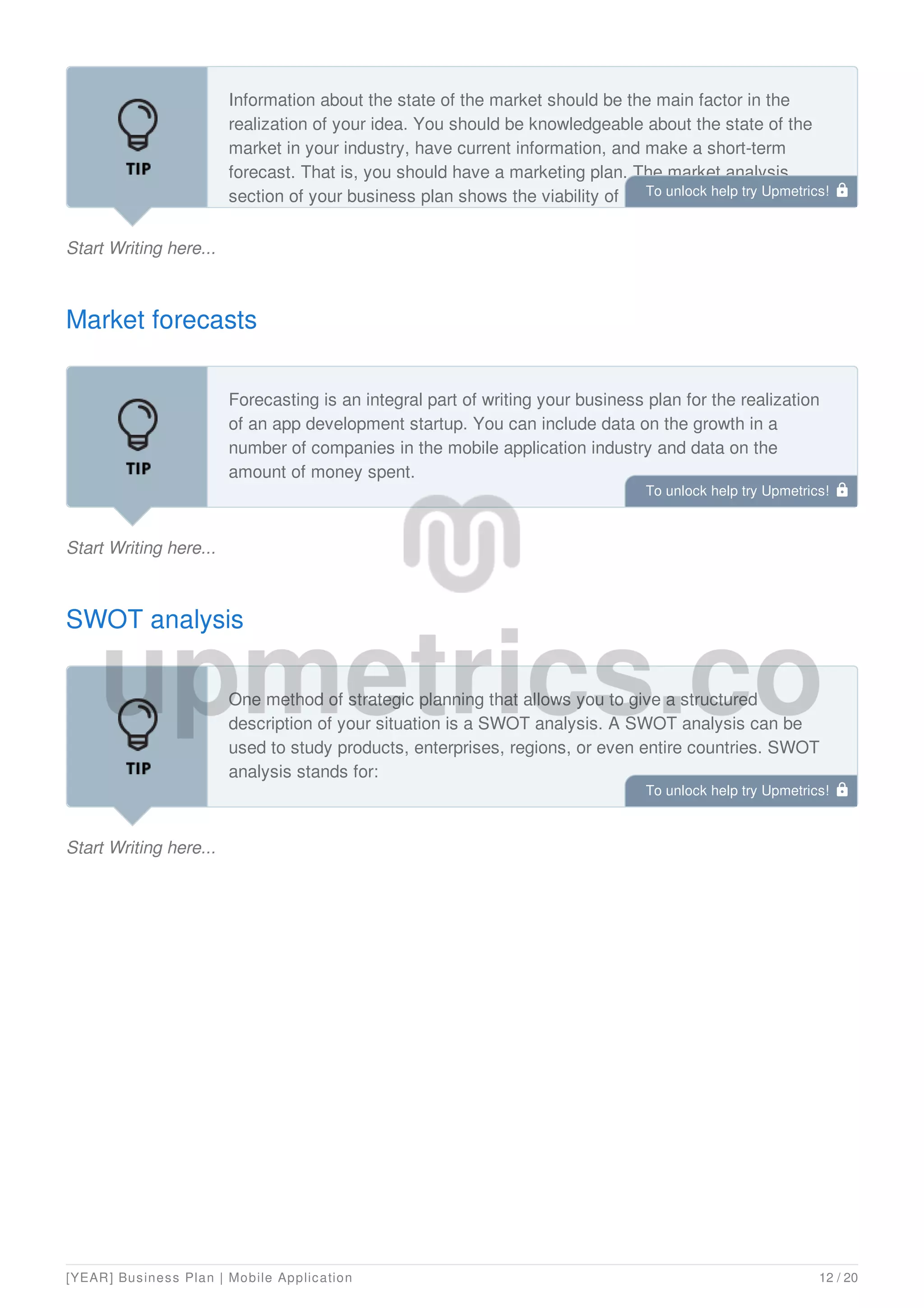 Mobile app business plan Example | PDF