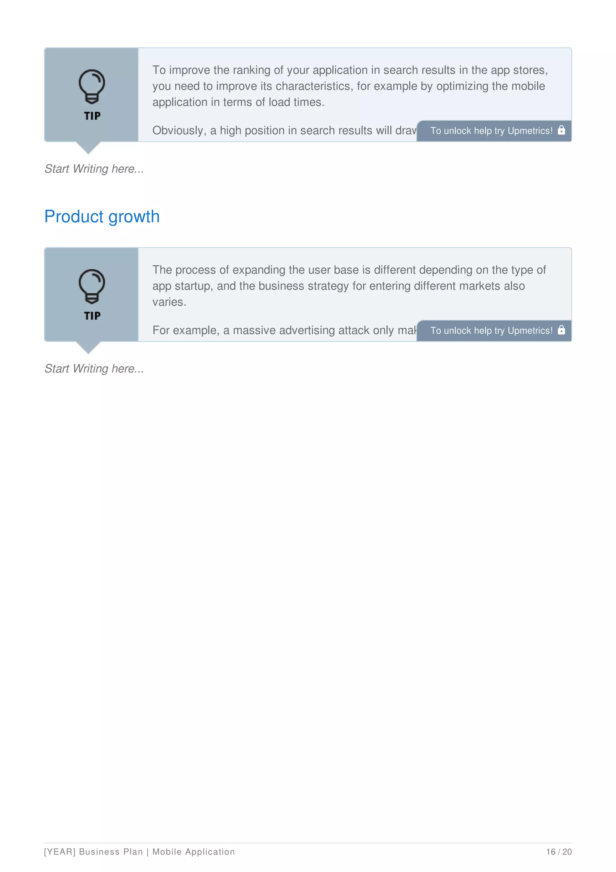 Mobile app business plan Example | PDF