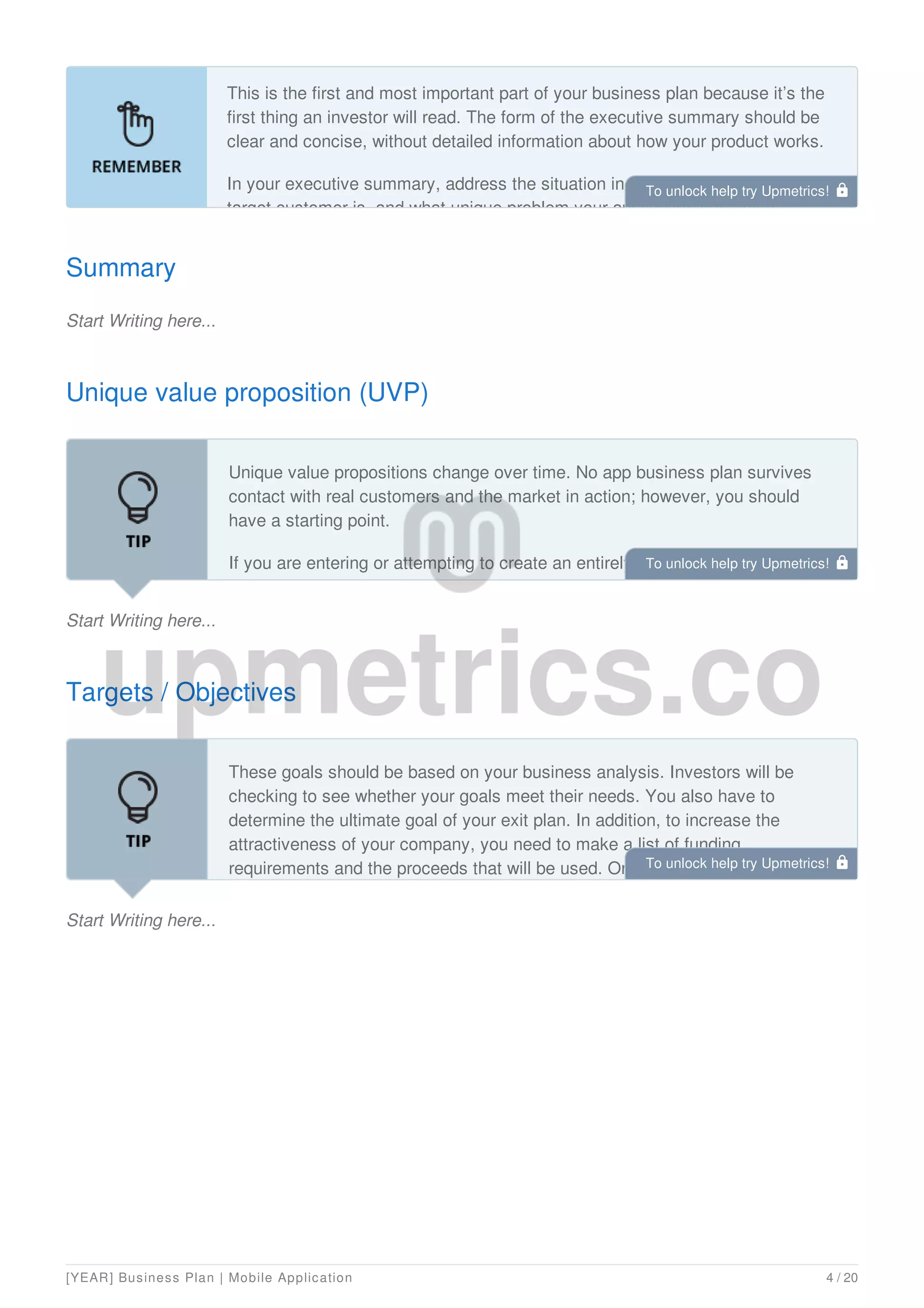 Mobile app business plan Example | PDF