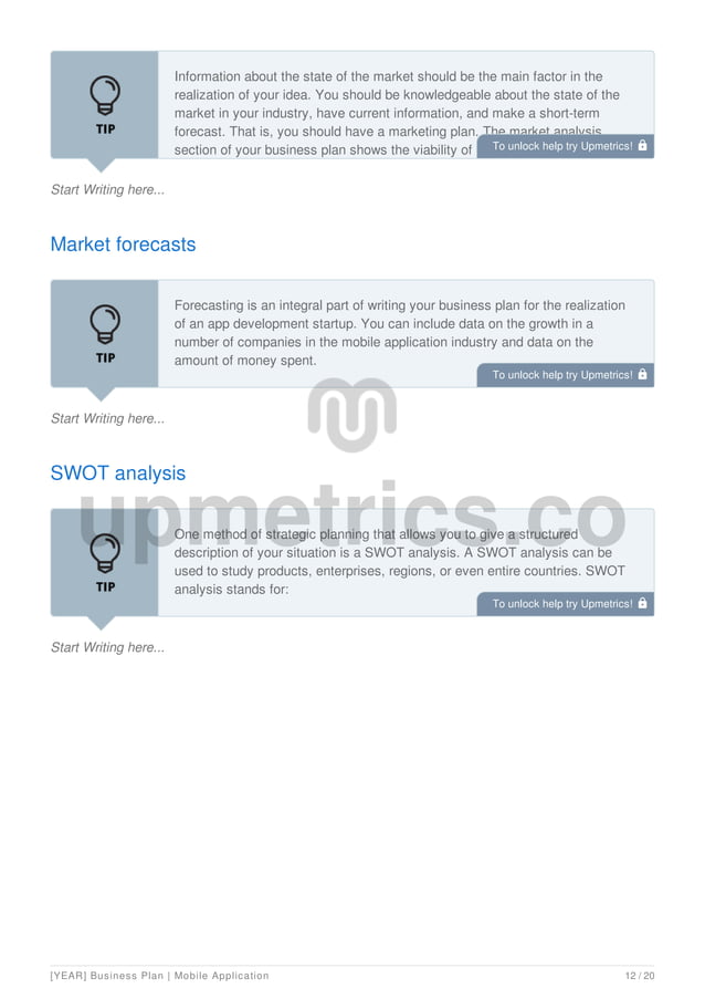 Mobile app business plan Example | PDF