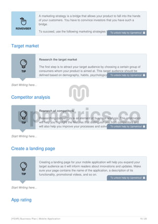 Mobile app business plan Example | PDF