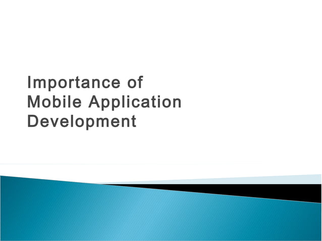 Mobile App Development Ppt