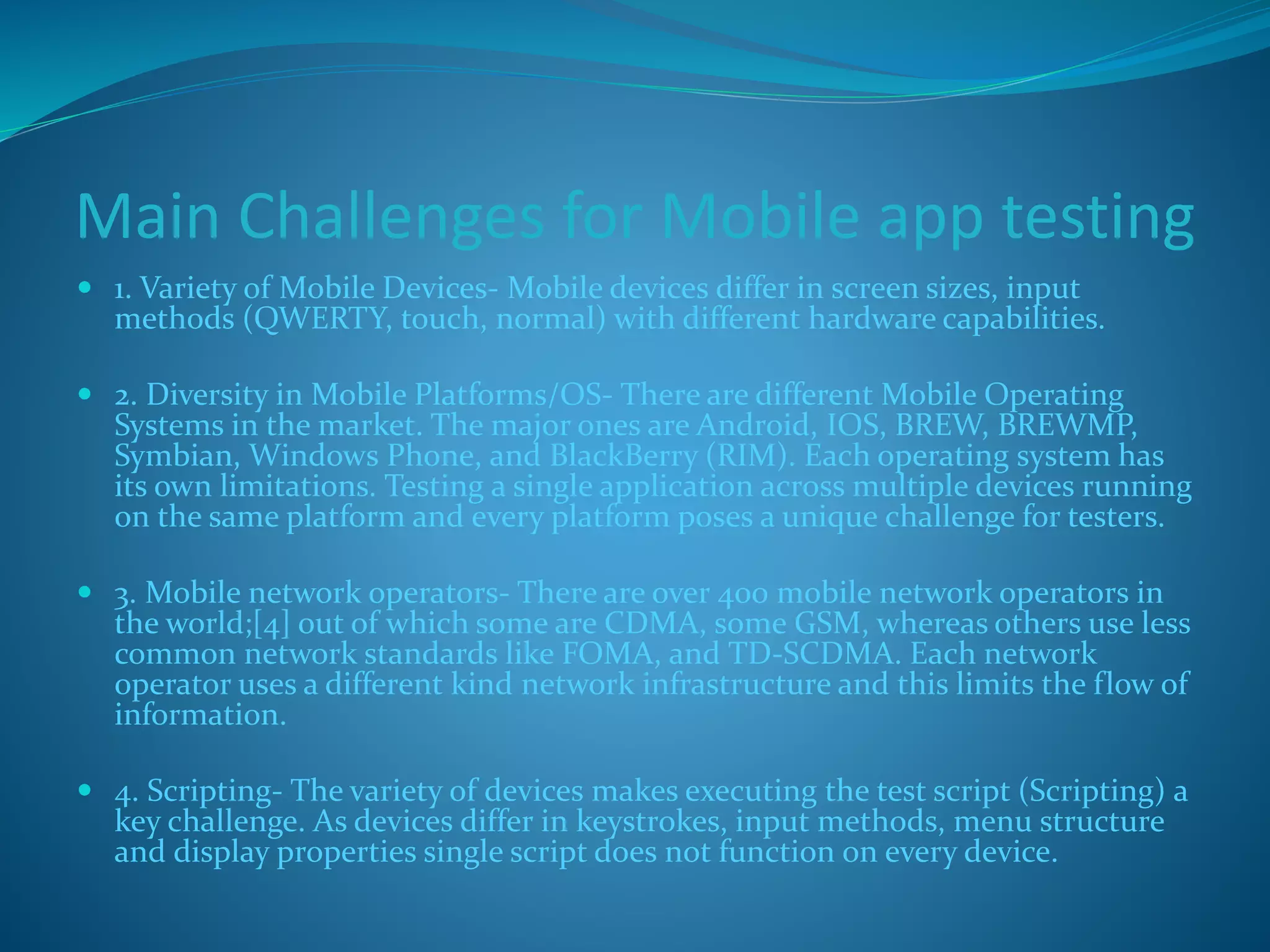 Learn Mobile App Testing In Simple Way Ppt