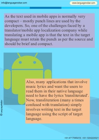 Relevance of Translation in This Era of Mobile Applications | PDF | Computer Software and ...