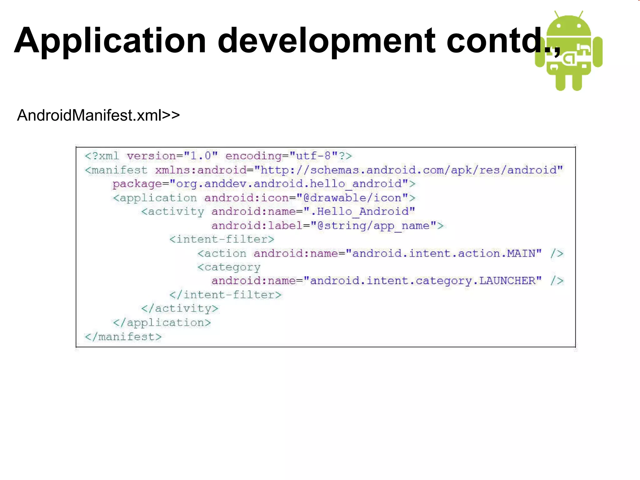 Mobile Application Development With Android Ppt Operating Systems Computer Software And