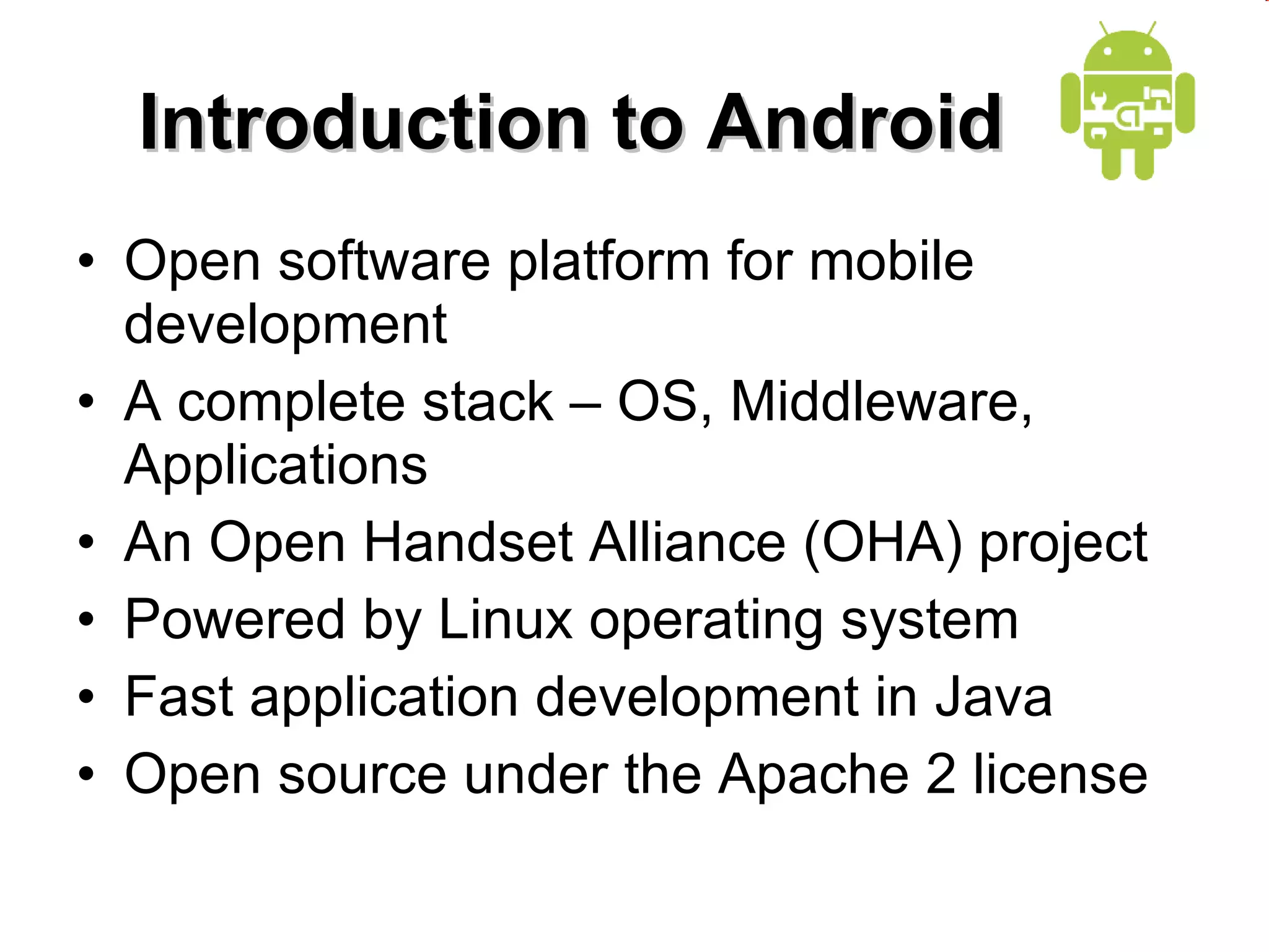 Mobile Application Development With Android Ppt Operating Systems Computer Software And