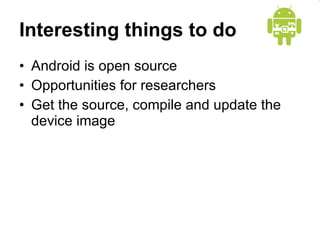Mobile Application Development With Android | PPT