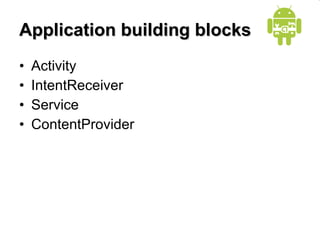 Mobile Application Development With Android | PPT