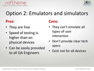 Mobile application testing | PPTX