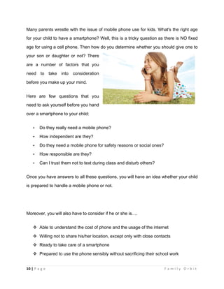 Mobile Phones Safety Guide for Parents [eBook] | PDF