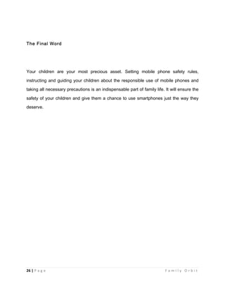 Mobile Phone Safety Guide for Parents | PDF