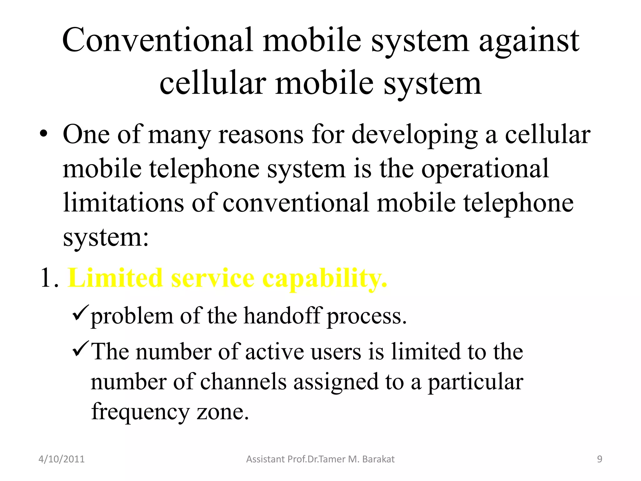 Mobile cellular-telecommunication-system-revised | PPT