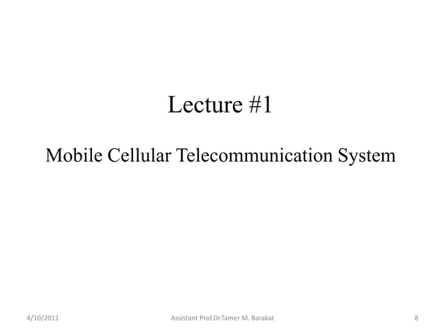 Mobile cellular-telecommunication-system-revised | PPT