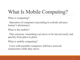 Mobile-Computing ppt.ppt | Computer Networking | Computing