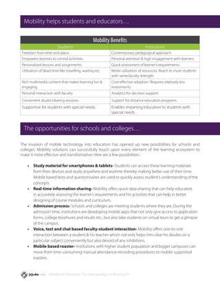 Mobility for Education: The new paradigm in learning | PDF