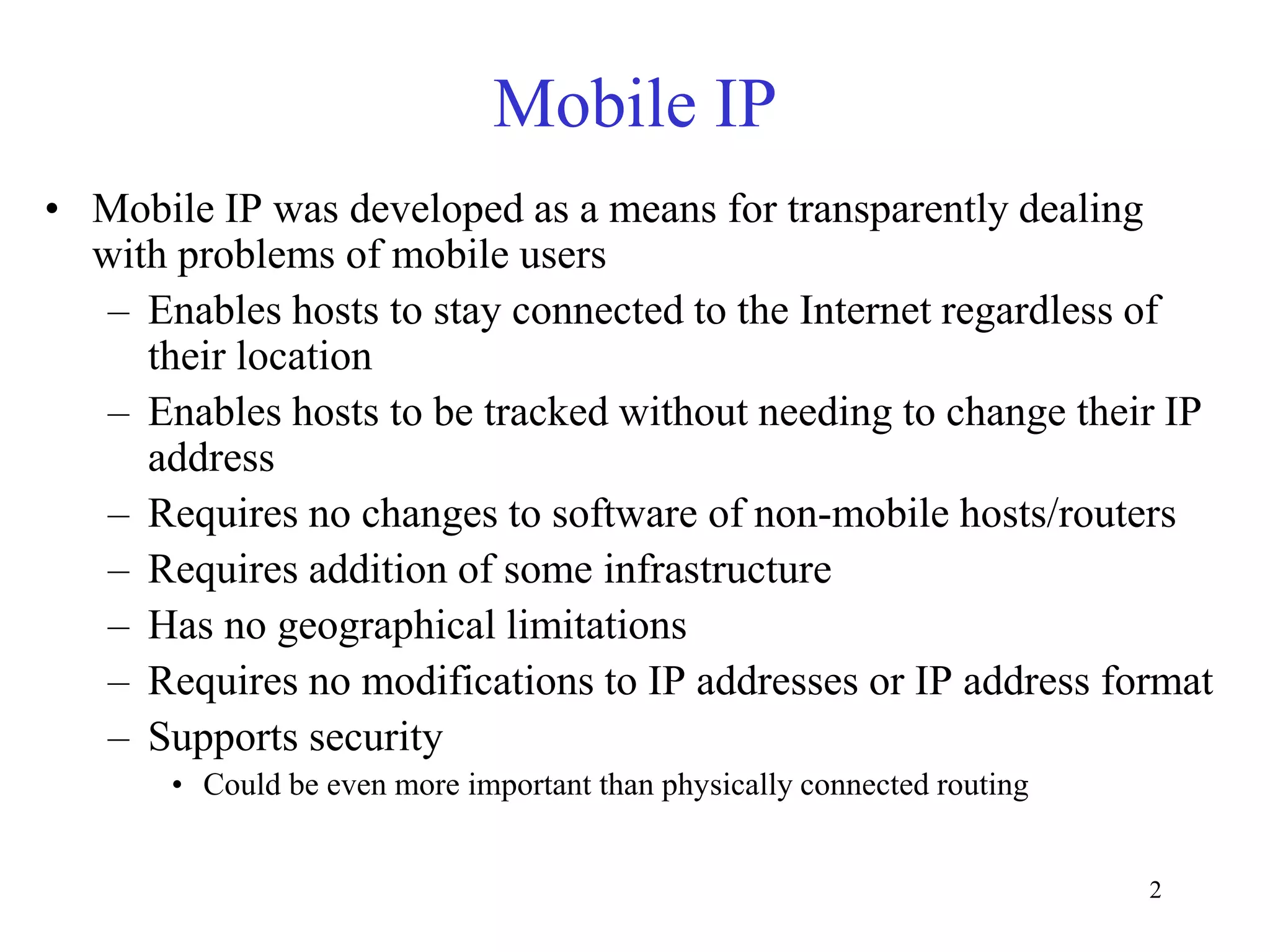 Mobile ip | PPT