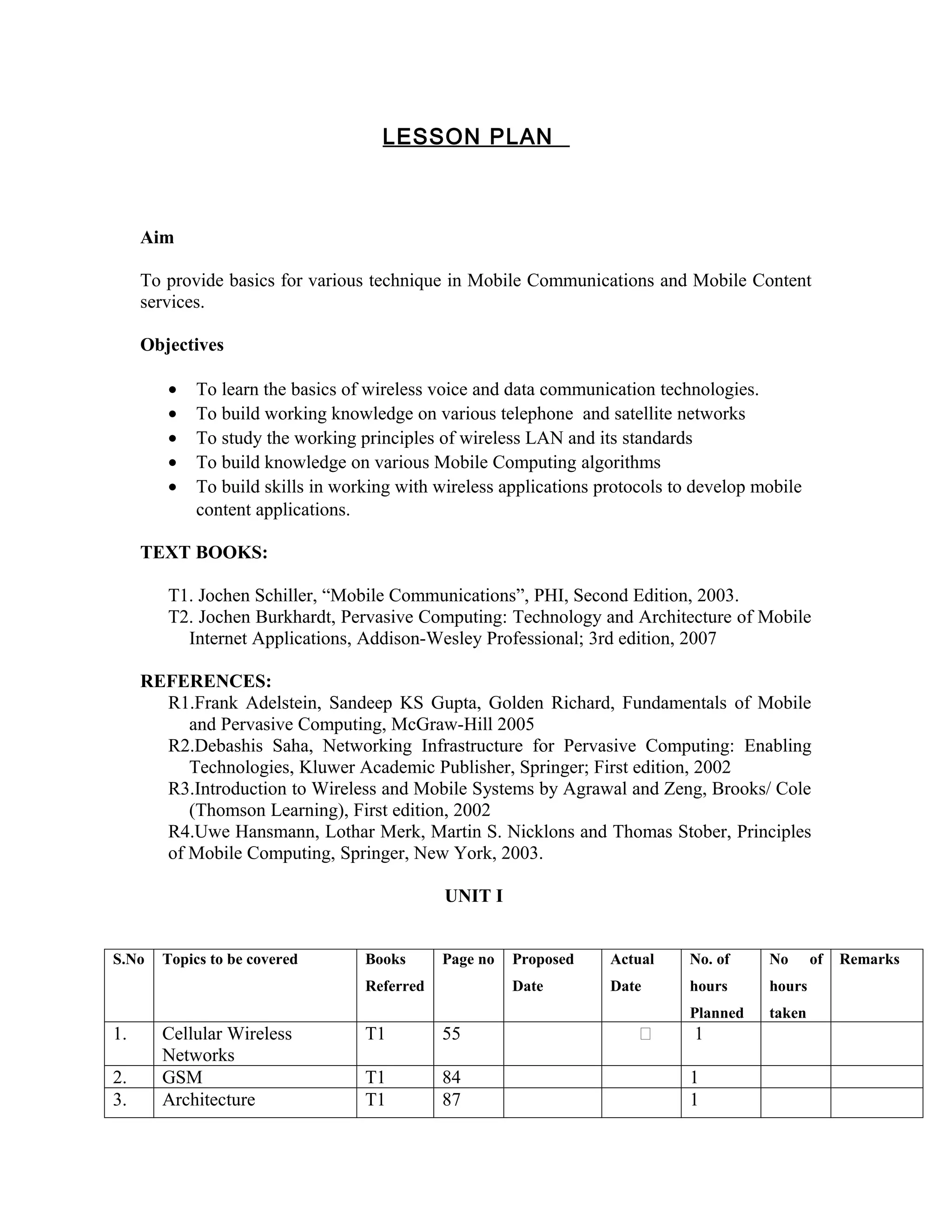 Mobile lp | DOC | Computer Networking | Computing