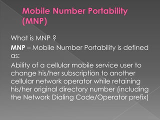Mobile number-portability | PPT