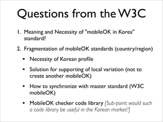 Mobile Ok In Korea - open discussion | PPT