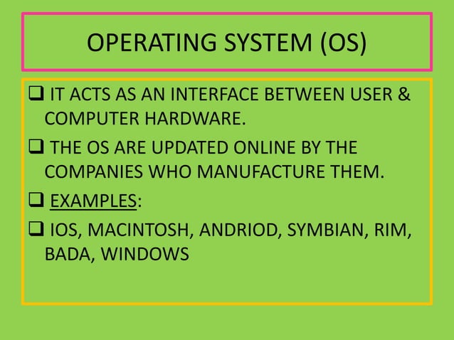 Mobile operating-system | PPT