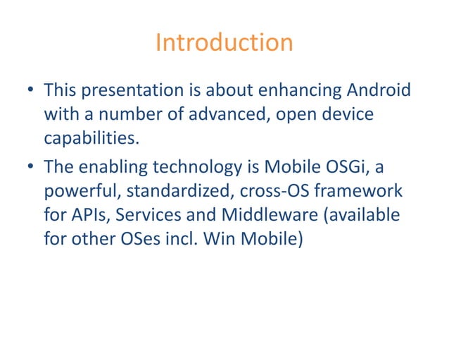 Adding advanced Device Capabilities to Android | PPTX | Operating Systems | Computer Software ...