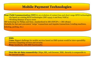 Mobile Payment Value chain and Business Models | PPT
