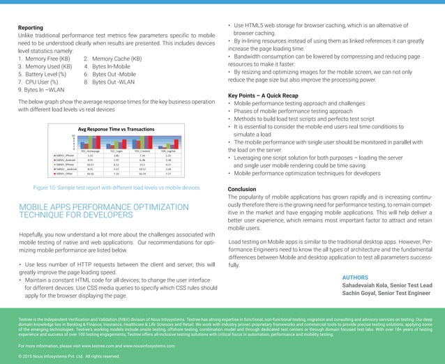 Mobile Performance Testing Approaches And Challenges Pdf Internet