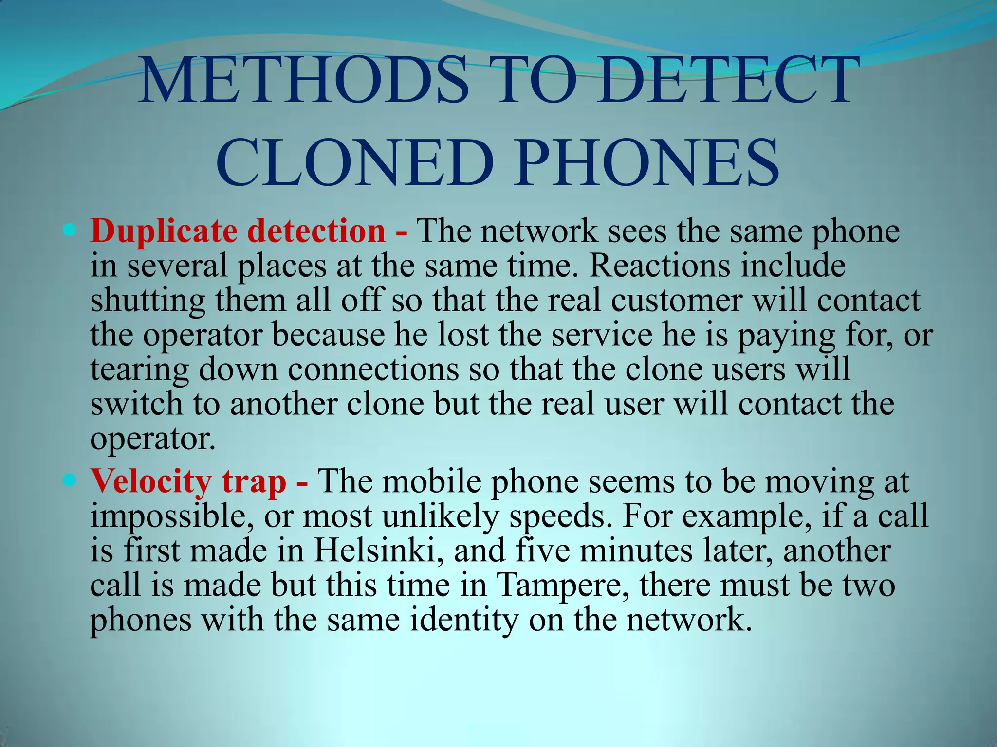 Mobile phone-cloning | PPTX