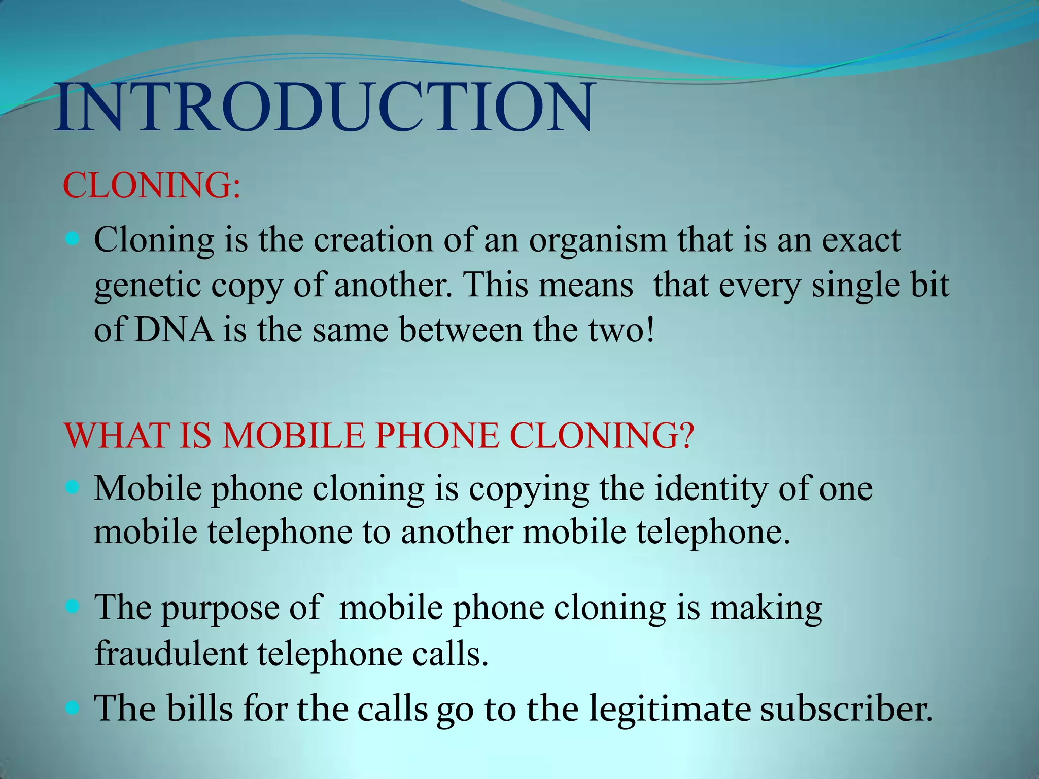 Mobile phone-cloning | PPTX