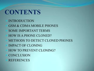 Mobile phone-cloning | PPTX