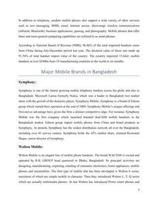 Mobile Phone Industries of Bangladesh | PDF