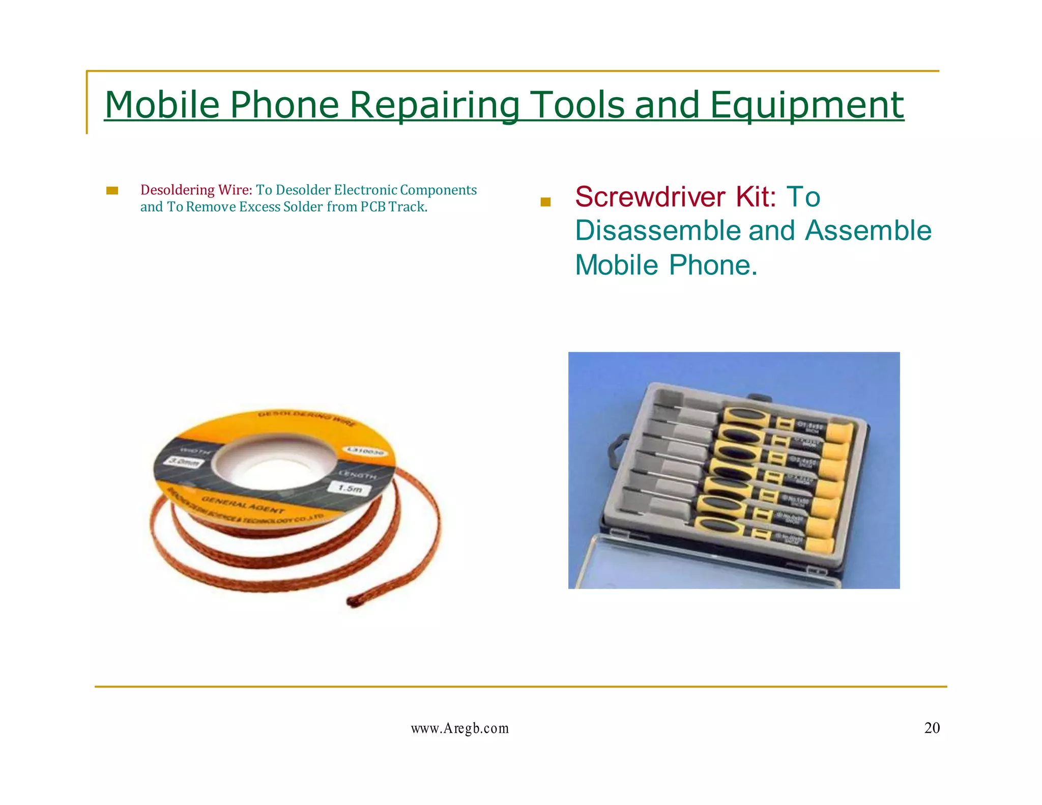 Mobile phone repair online Course | DOCX