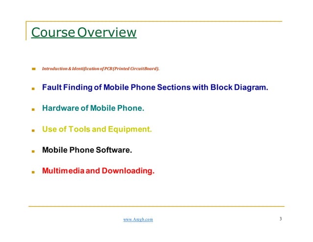 Mobile phone repair online Course | PPT